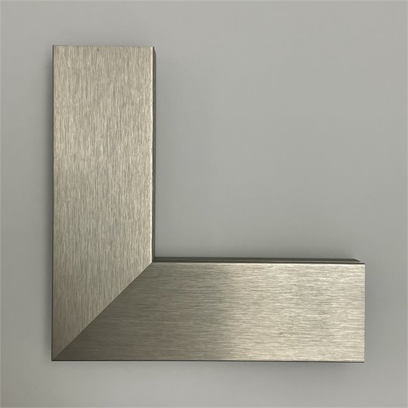 Vivaro Brushed Stainless Steel Corner Aluminum Profile Samples | Cronos ...