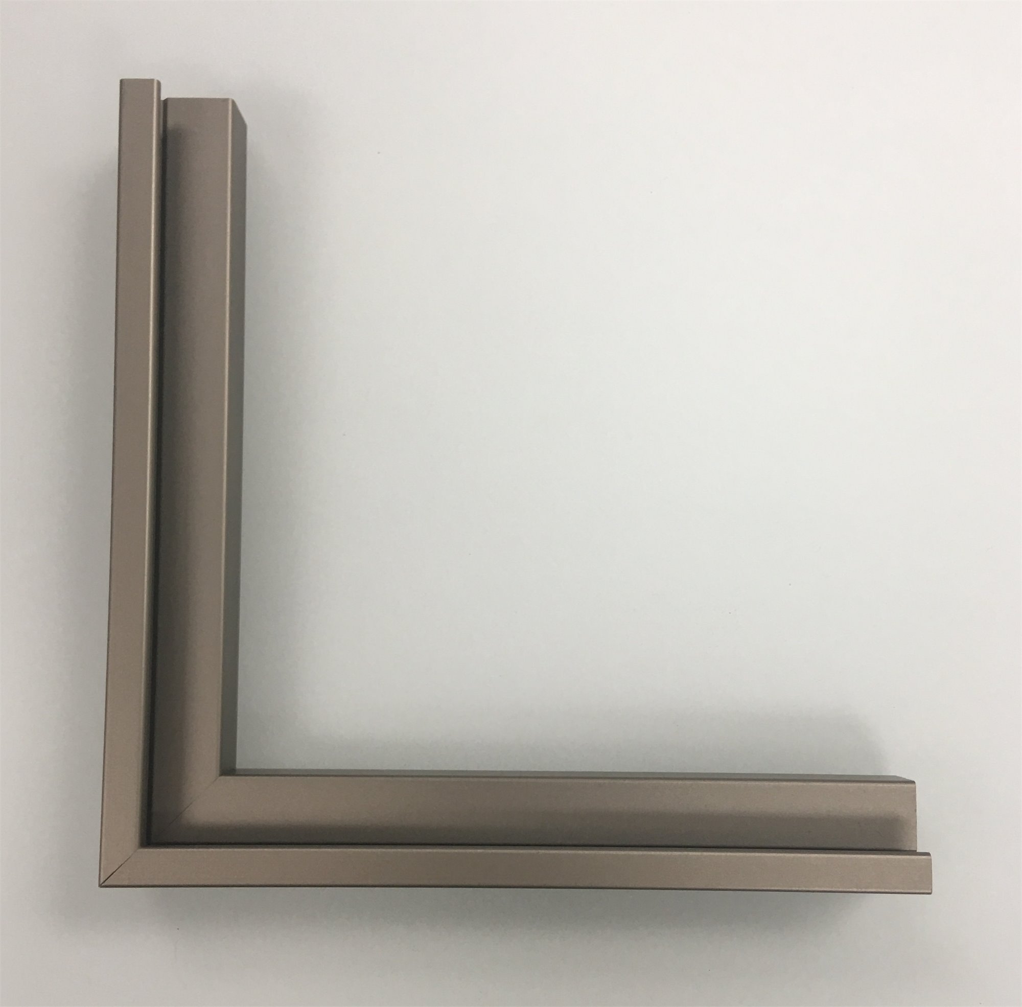 Verona Light Bronze Corner Aluminum Profile Samples | Cronos Design