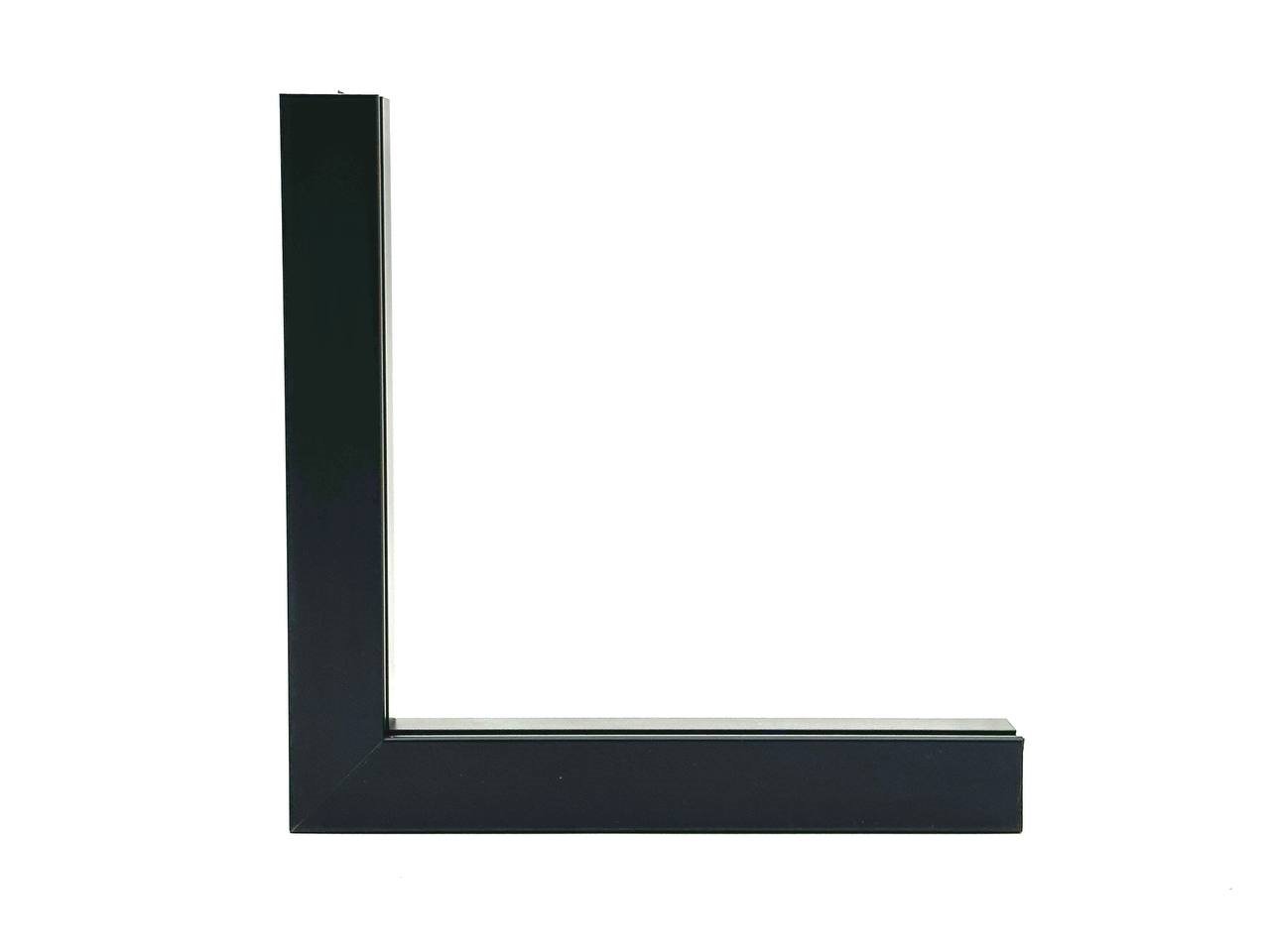 BRW Matte Black Corner Aluminum Profile Samples | Cronos Design