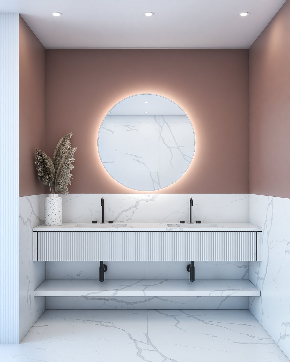 Round Line Premium Backlit White 31.5" x 31.5" Round Line Premium ...