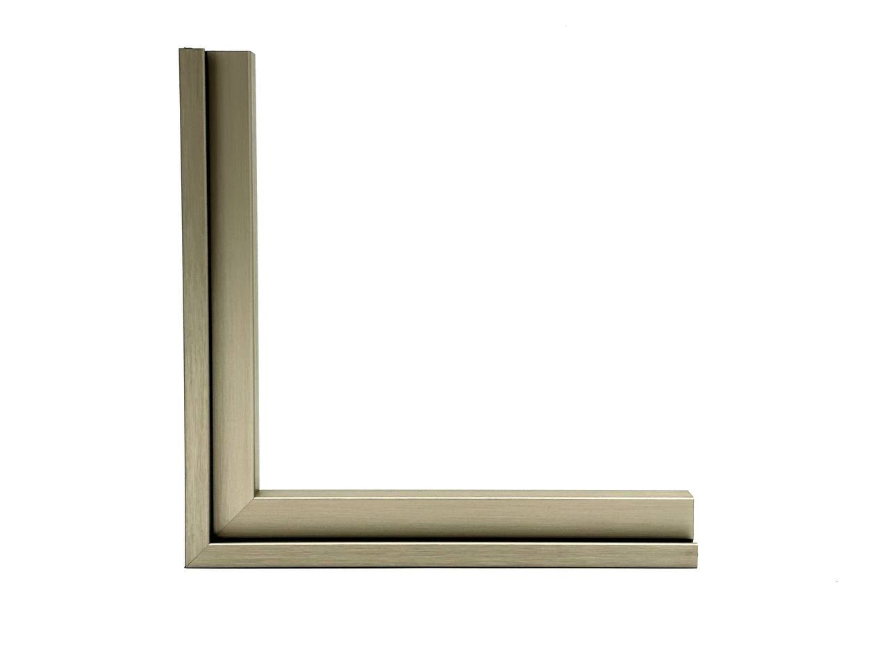 Verona Brushed Bronze Corner Aluminum Profile Samples | Cronos Design