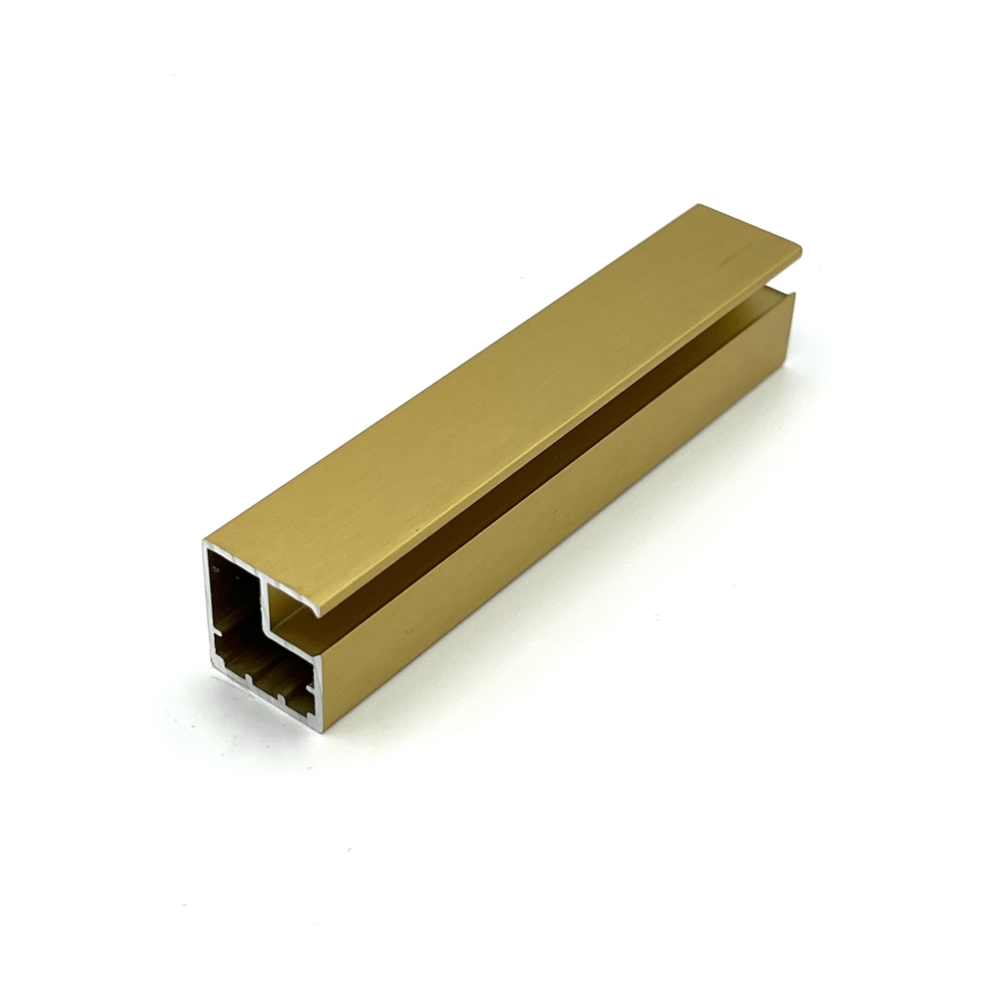 BRW Brushed Gold Aluminum Profile Samples | Cronos Design