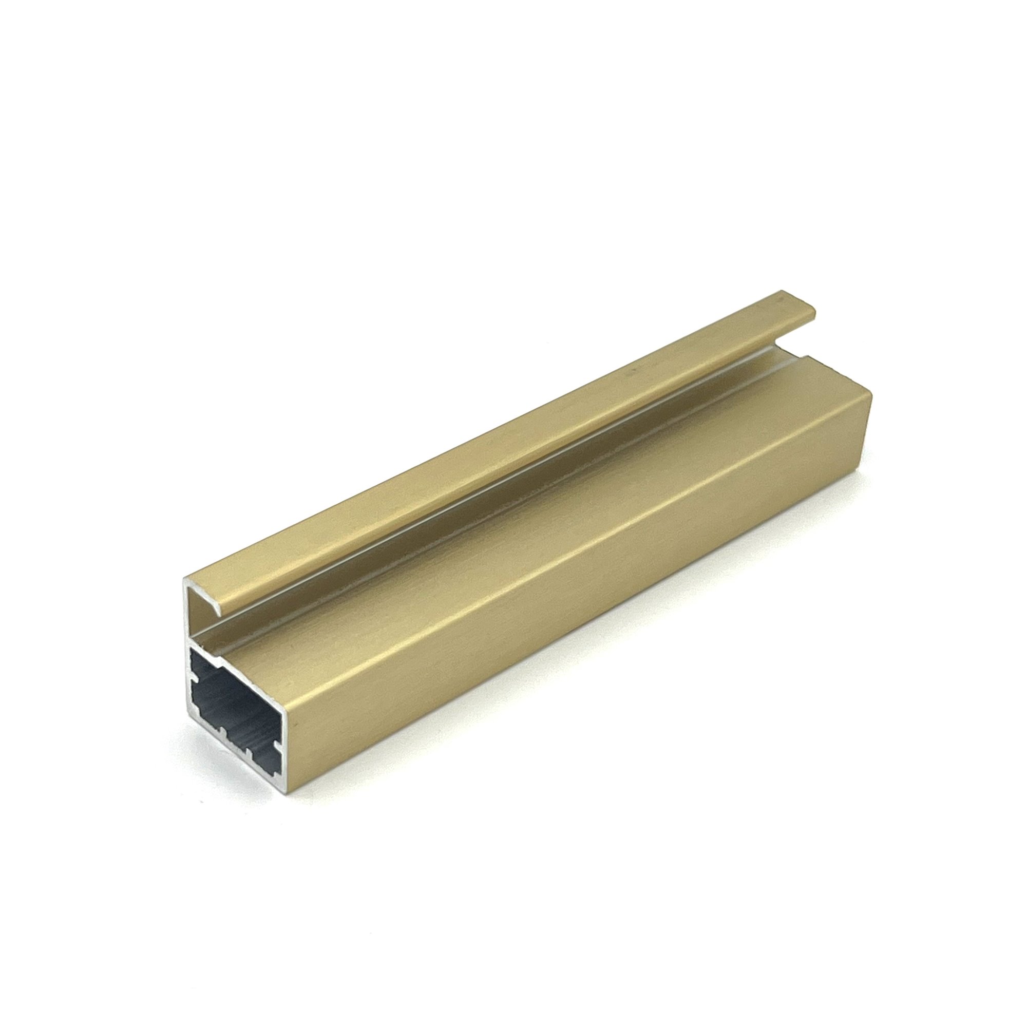 Verona Matte Gold Aluminum Profile Samples | Cronos Design