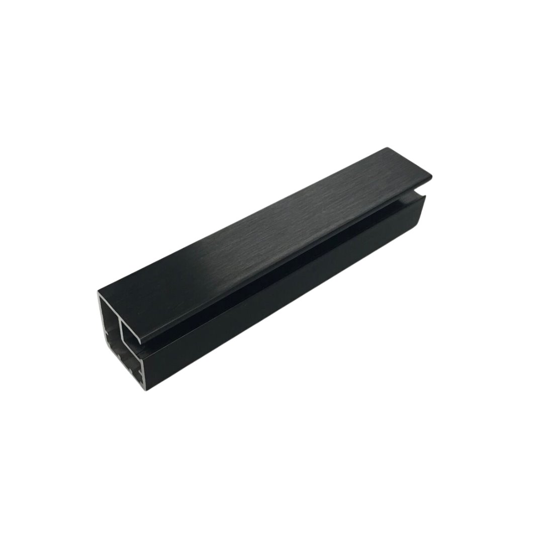 BRW Brushed Black Aluminum Profile Samples | Cronos Design