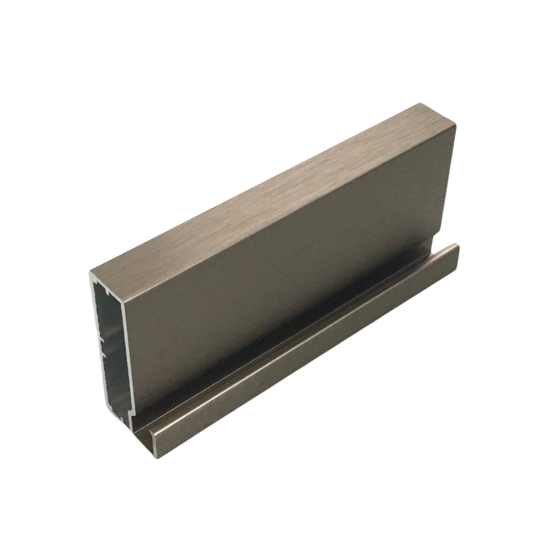Modena Brushed Bronze Aluminum Profile Samples | Cronos Design