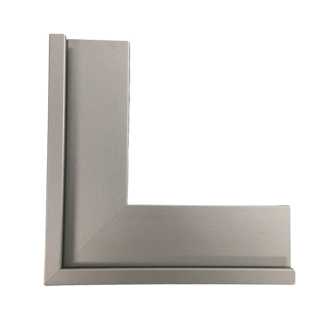 Modena Natural Aluminum Corner Aluminum Profile Samples | Cronos Design