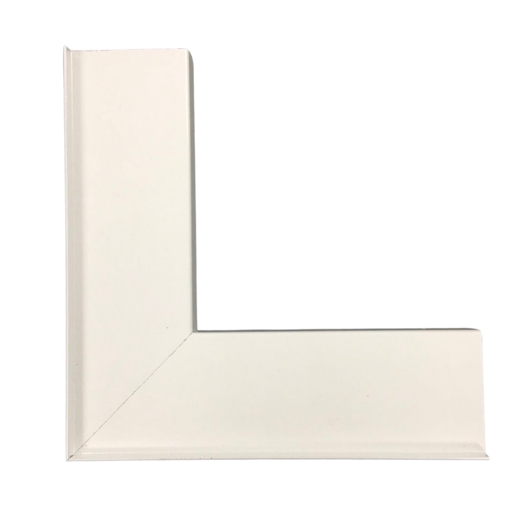 Pisa Glossy White Corner Aluminum Profile Samples | Cronos Design