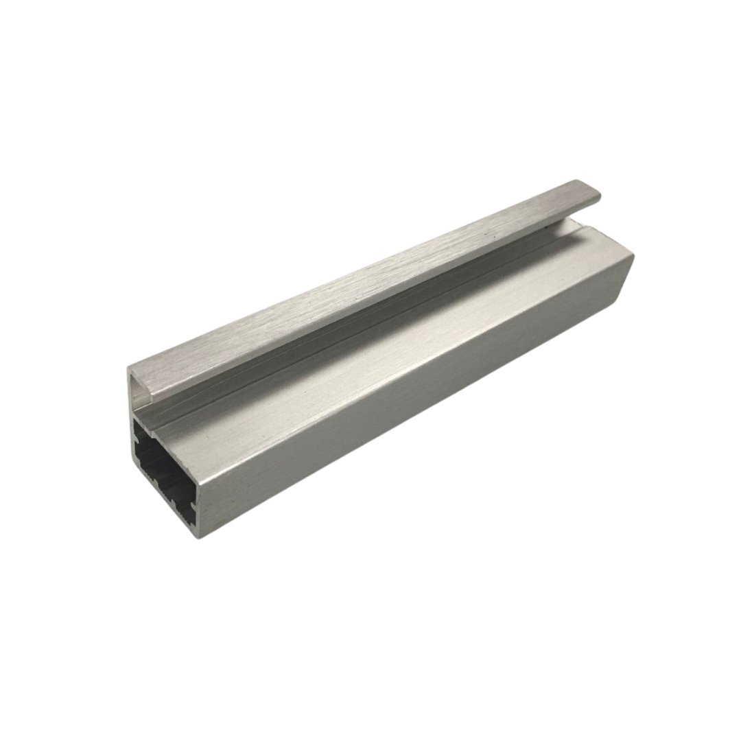 Verona Brushed Natural Aluminum Aluminum Profile Samples | Cronos Design