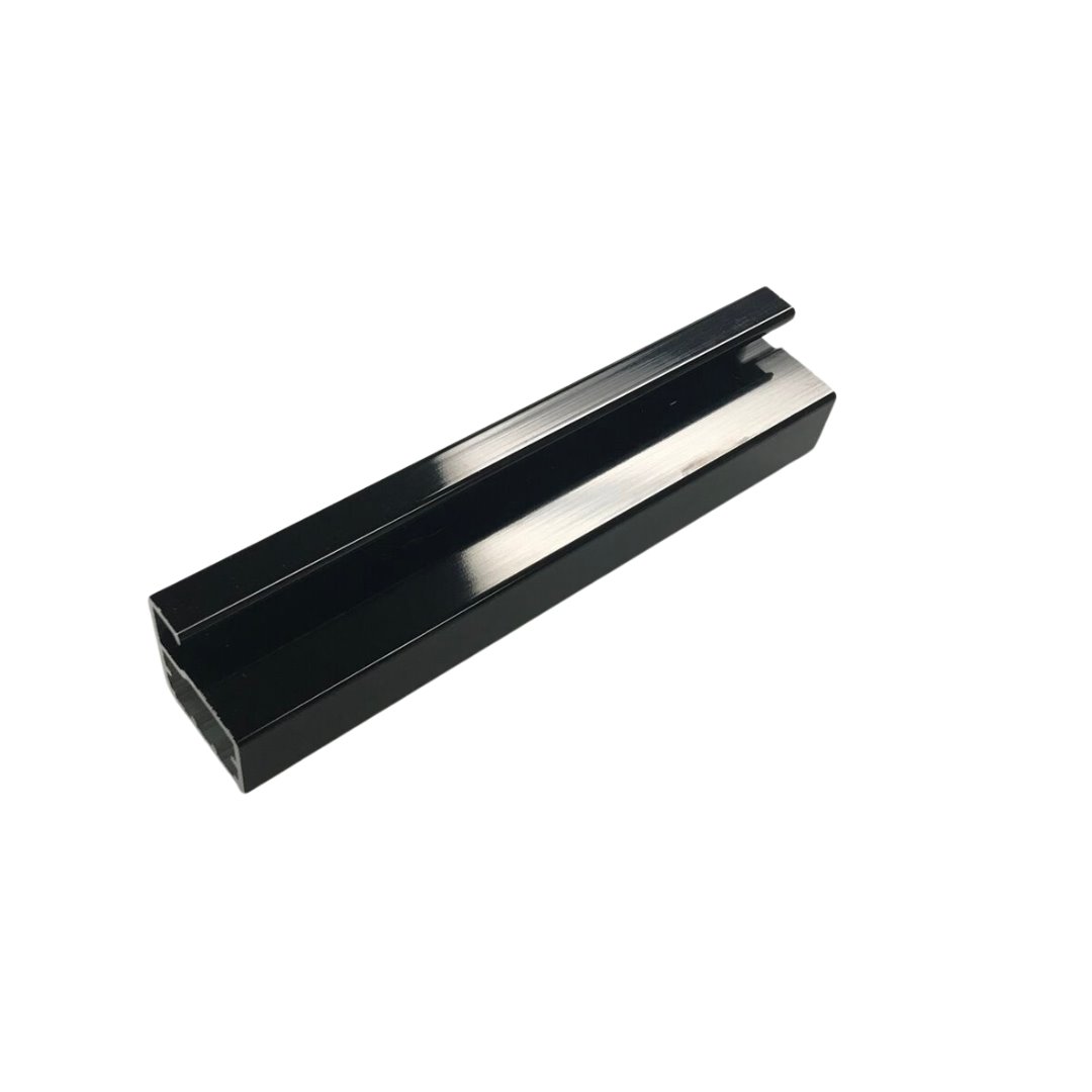 Verona Glossy Black Aluminum Profile Samples | Cronos Design