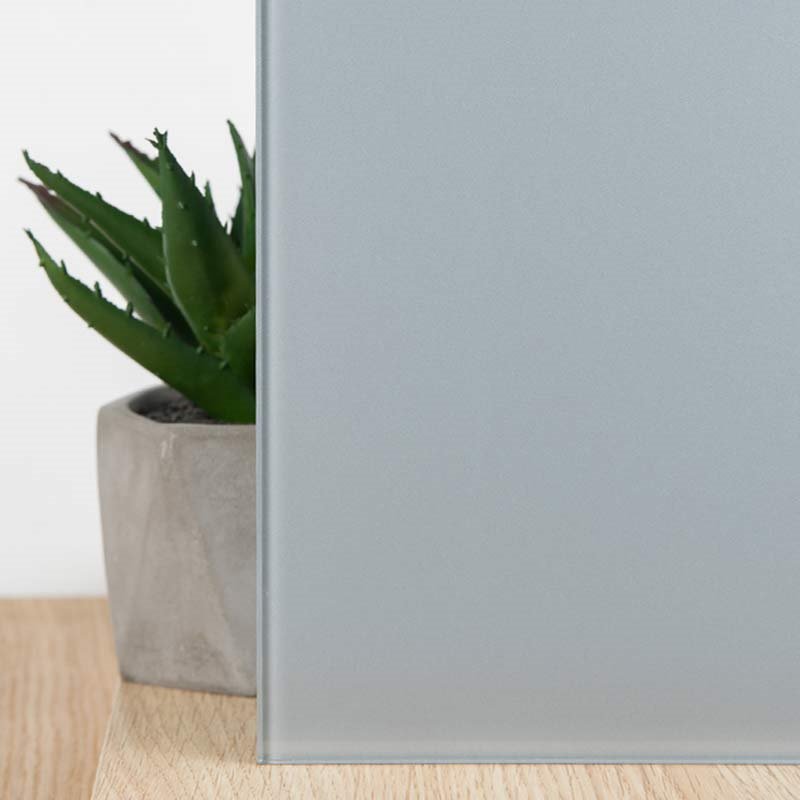 Lacobel Grey Metal 9006 Glass Samples | Cronos Design