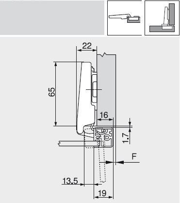 Blum 71T950A Hinges | Cronos Design
